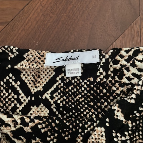 Subdued | Tops | Subdued Snakeskin Tube Top | Poshmark